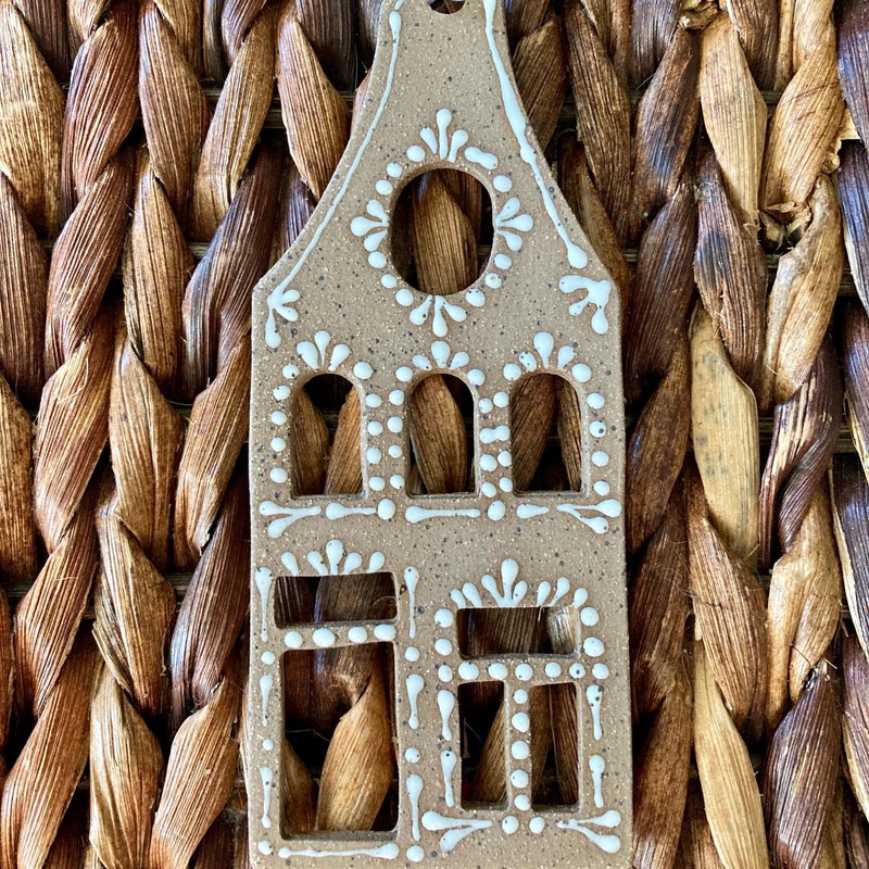 Ceramic Gingerbread House Etsy