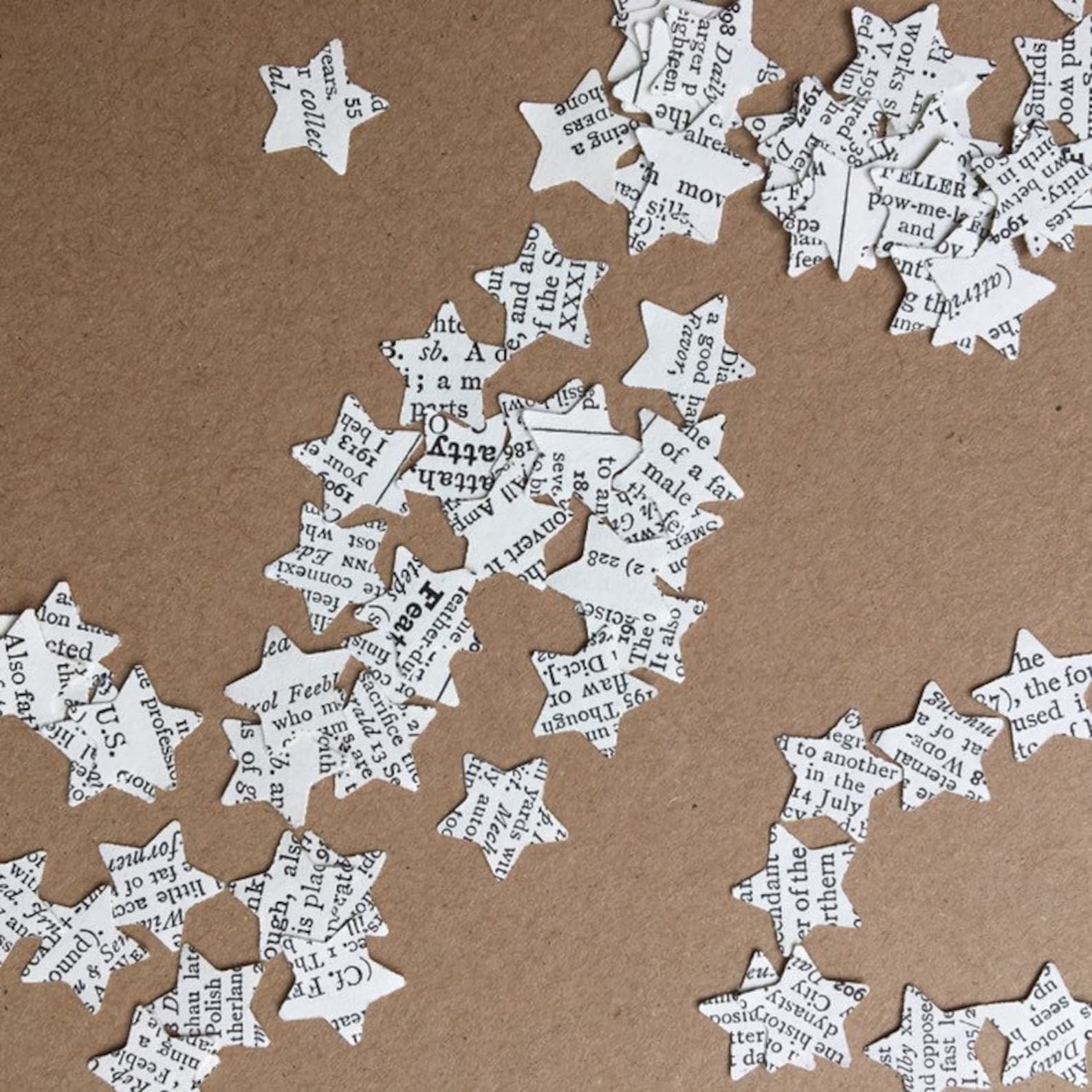 Star Book Page Confetti, Star Table Scatter, Star Confetti - Etsy