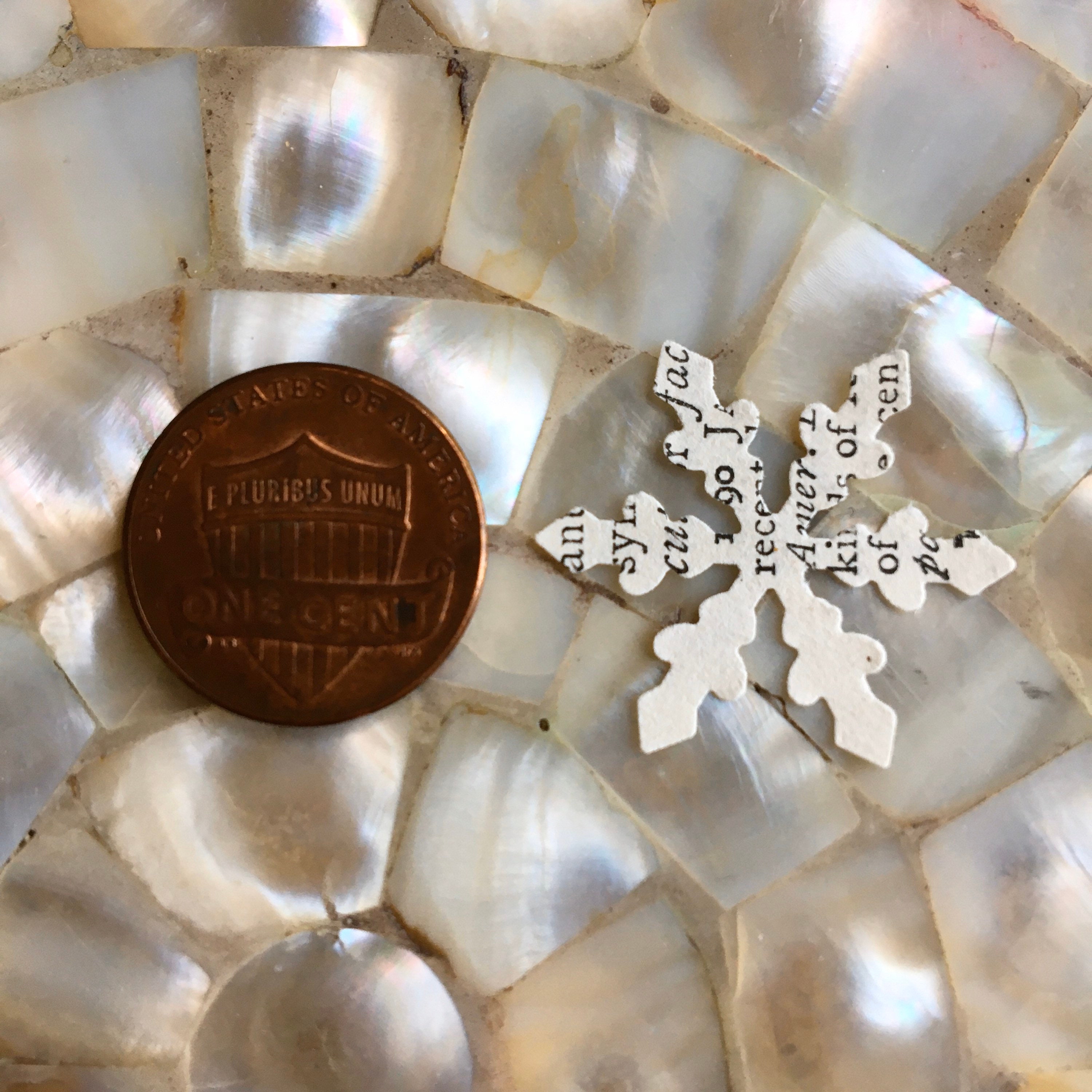 Snowflake Book Page Confetti | Book Page Table Scatter | Christmas ...