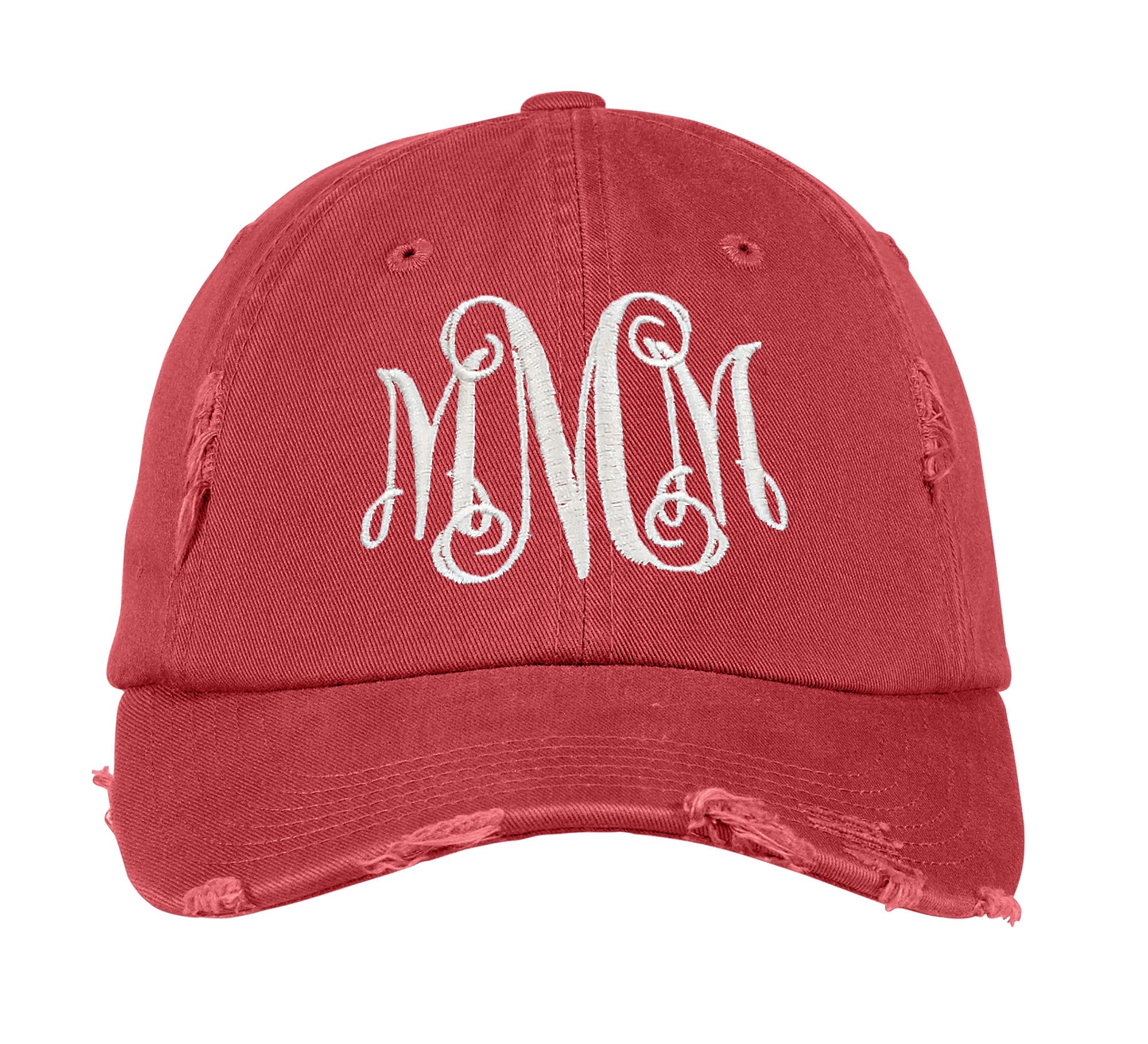 Monogram Hat Monogram Cap Personalized Hat Distressed | Etsy