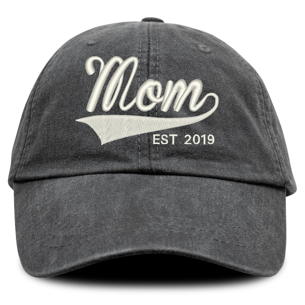 Embroidered Mom Hat - Etsy