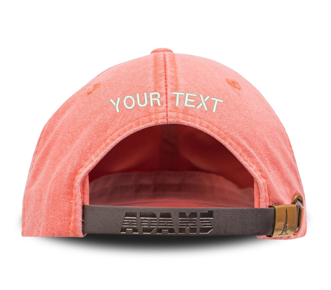Embroidery Add-on - Back of Hat - Etsy