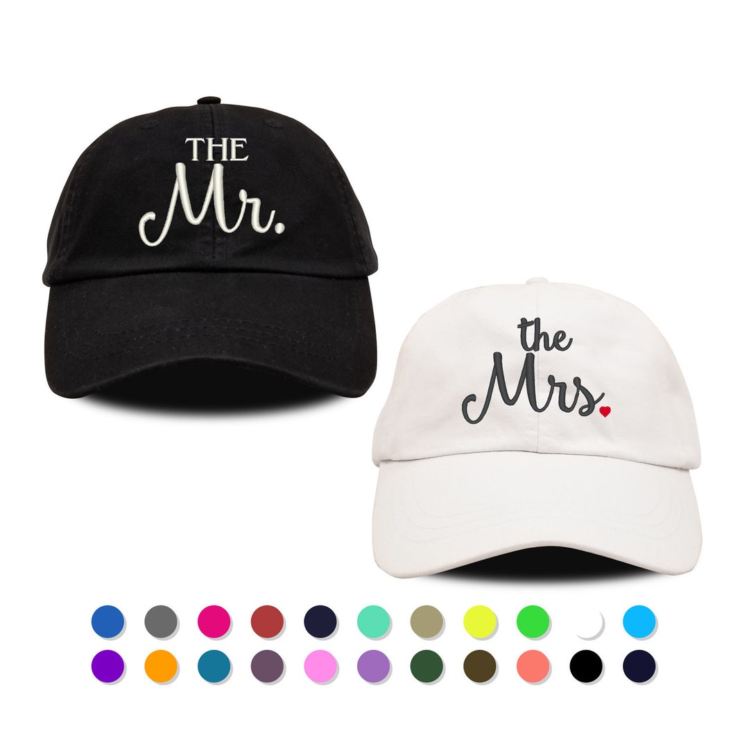 The Mr and the Mrs Hat Set, the Mr Hat, the Mrs Hat, Honeymoon Hat ...