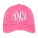 Monogram Hat Monogram Cap Personalized Hat Distressed - Etsy