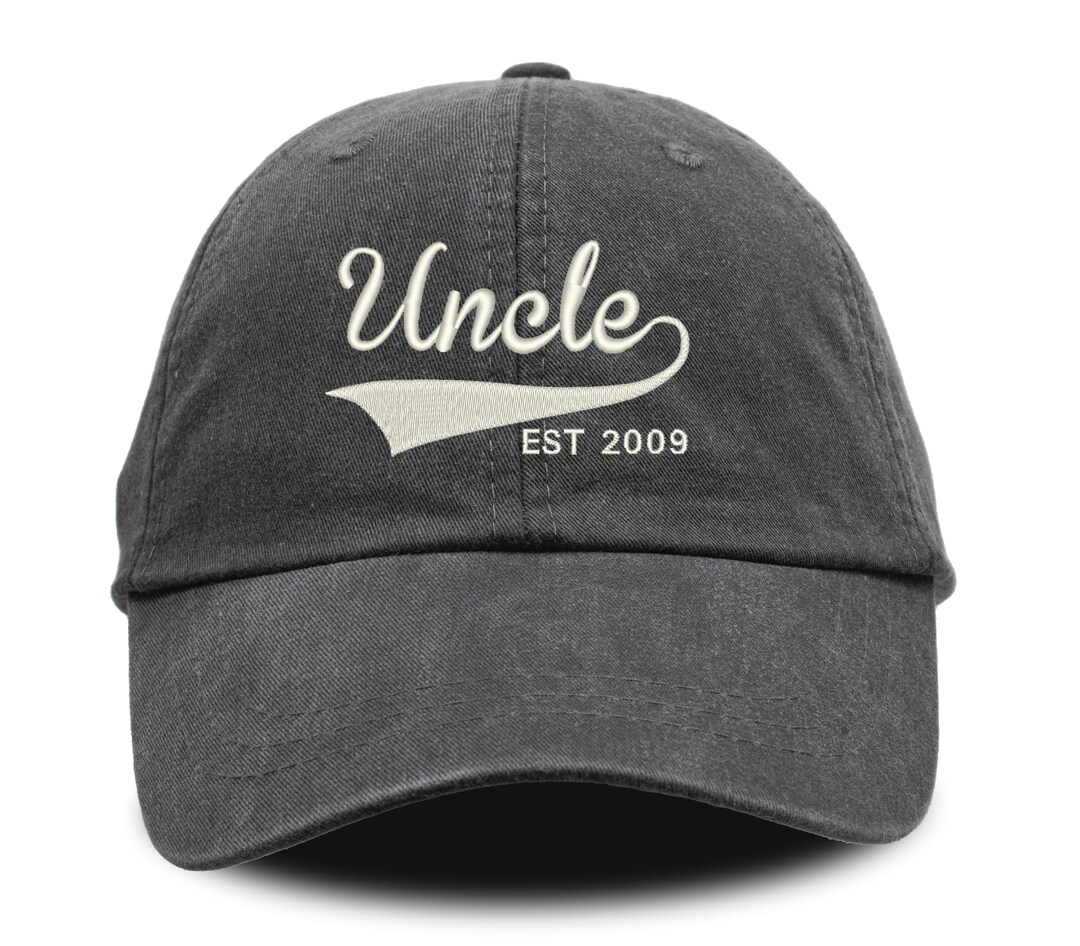 Embroidered Uncle Hat: Personalized Est. Year, Custom Text - Etsy