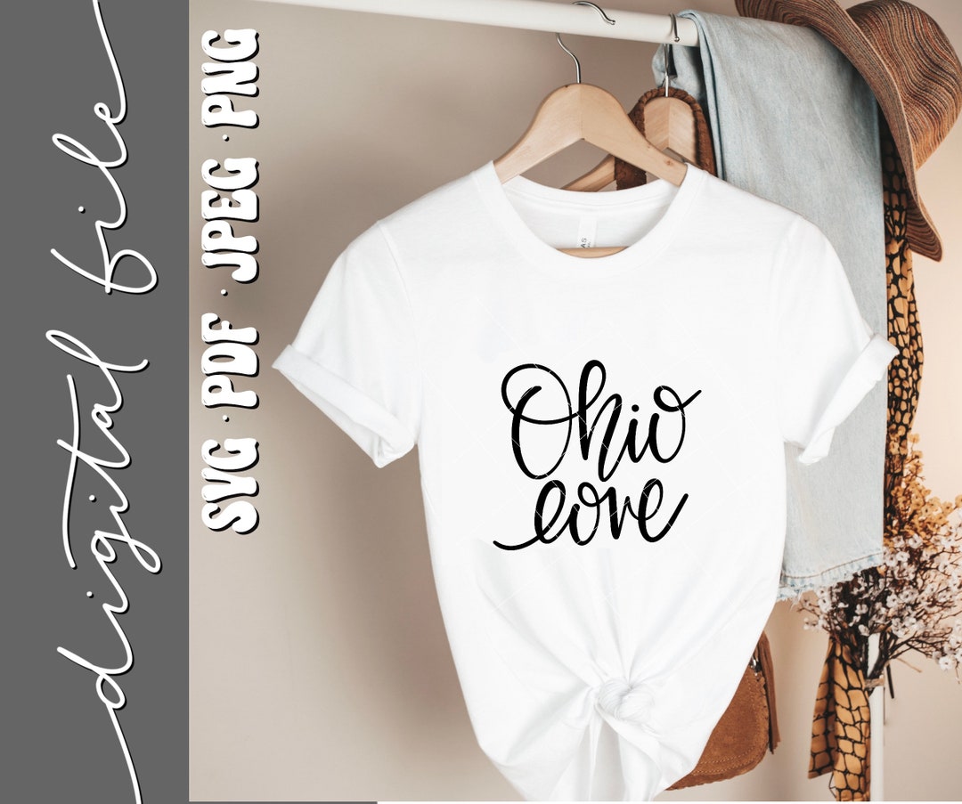 Ohio Love SVG File Handlettered SVG Design Sign Making SVG - Etsy