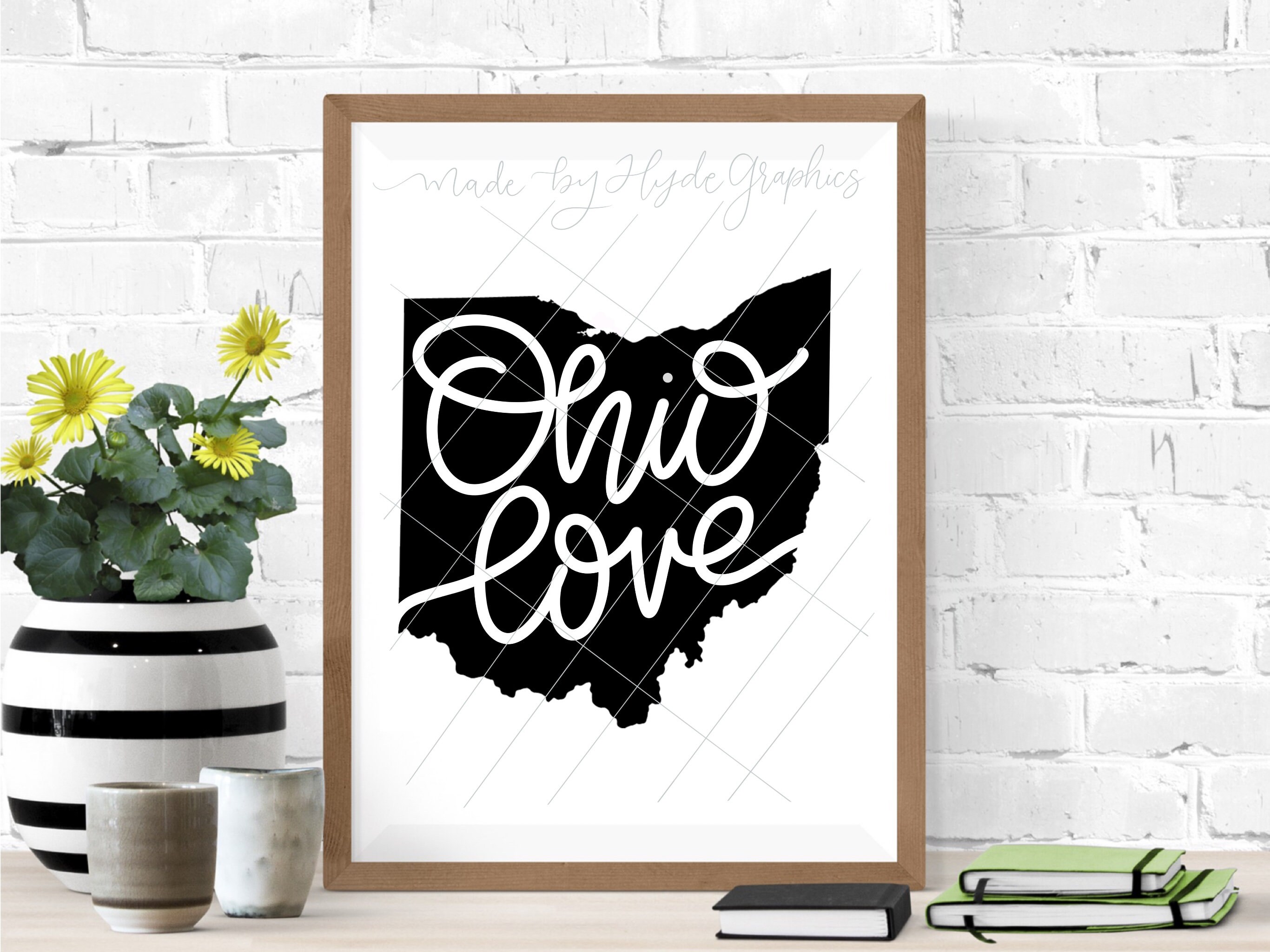 Ohio Love SVG File Handlettered SVG Design Sign Making SVG | Etsy