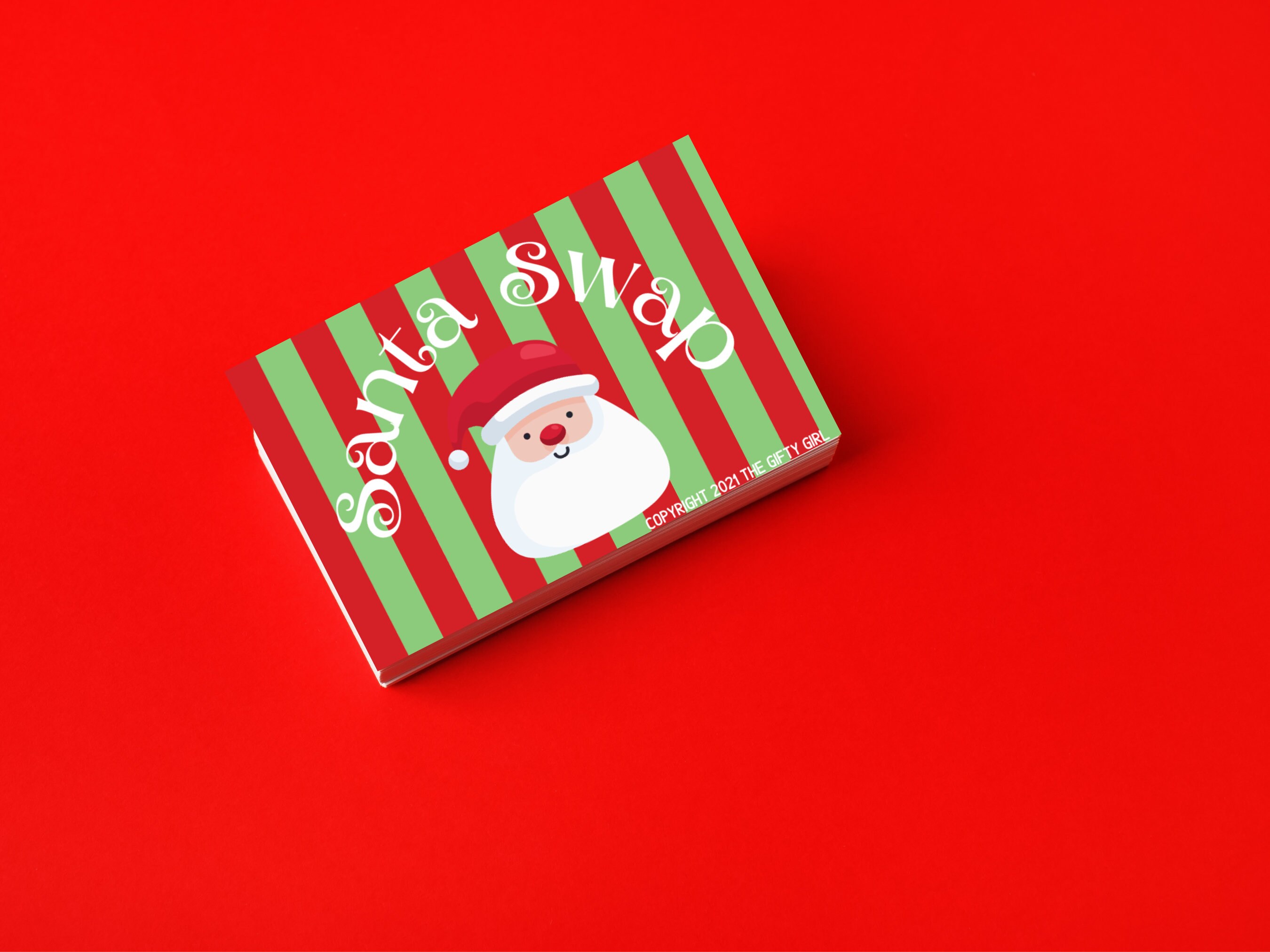 Santa Swap: Printable Holiday Gift Exchange Game With 48 Cards - Etsy