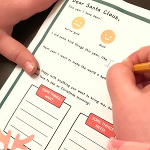 Letter to Santa Printable | Fill-in-the-blank Letter to Santa | Santa ...