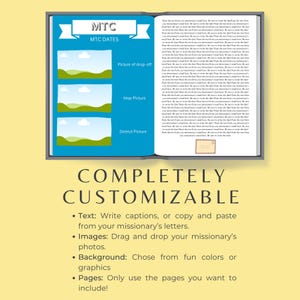 LDS Missionary Photo Book Canva Template 11 X14 Elder Memory Book in ...