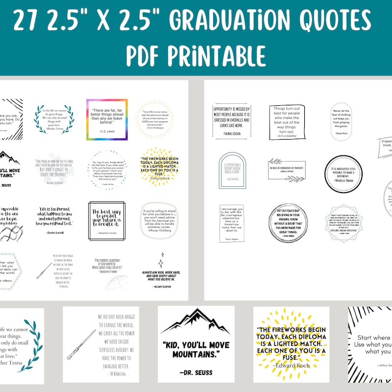 Graduation Quote Art - Etsy