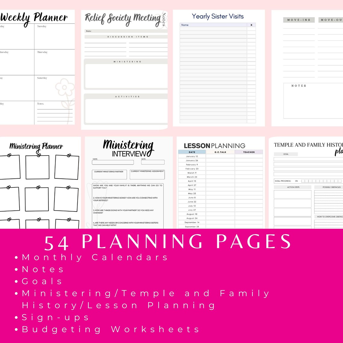 2026 Ultimate Relief Society Planner Printable | LDS Relief Society ...