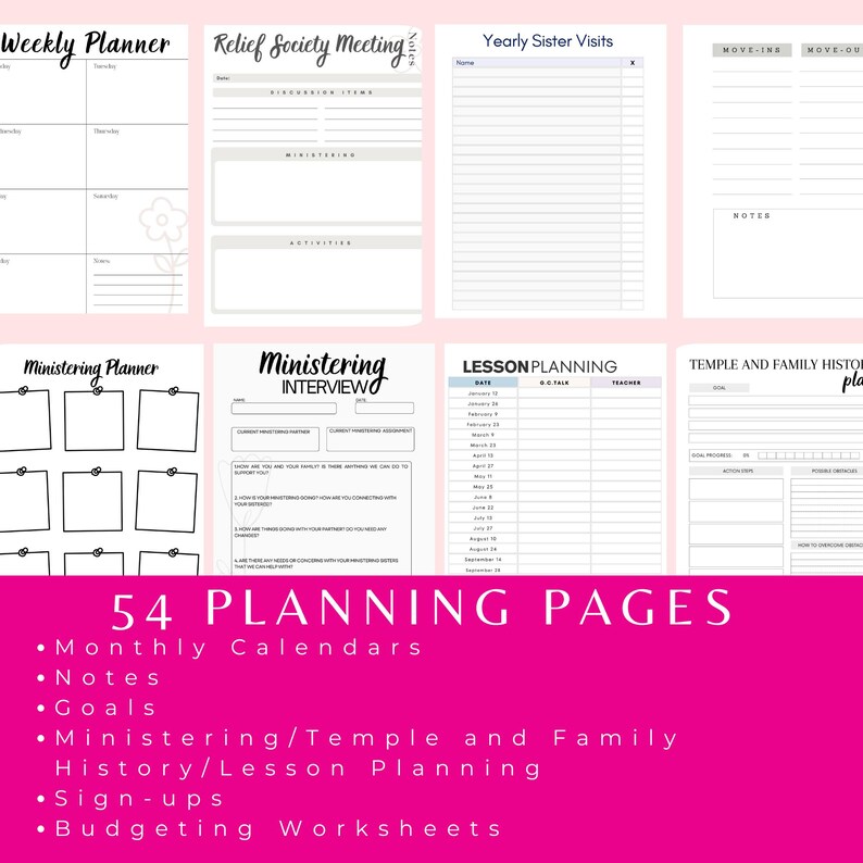 2026 Ultimate Relief Society Planner Printable | LDS Relief Society ...