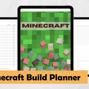 Minecraft Build Planner- Digital Notebook- Fully Hyperlinked - Instant ...