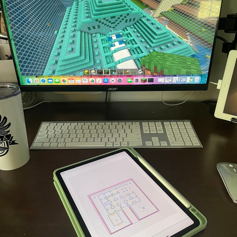 Minecraft Build Planner- Digital Notebook- Fully Hyperlinked - Instant ...