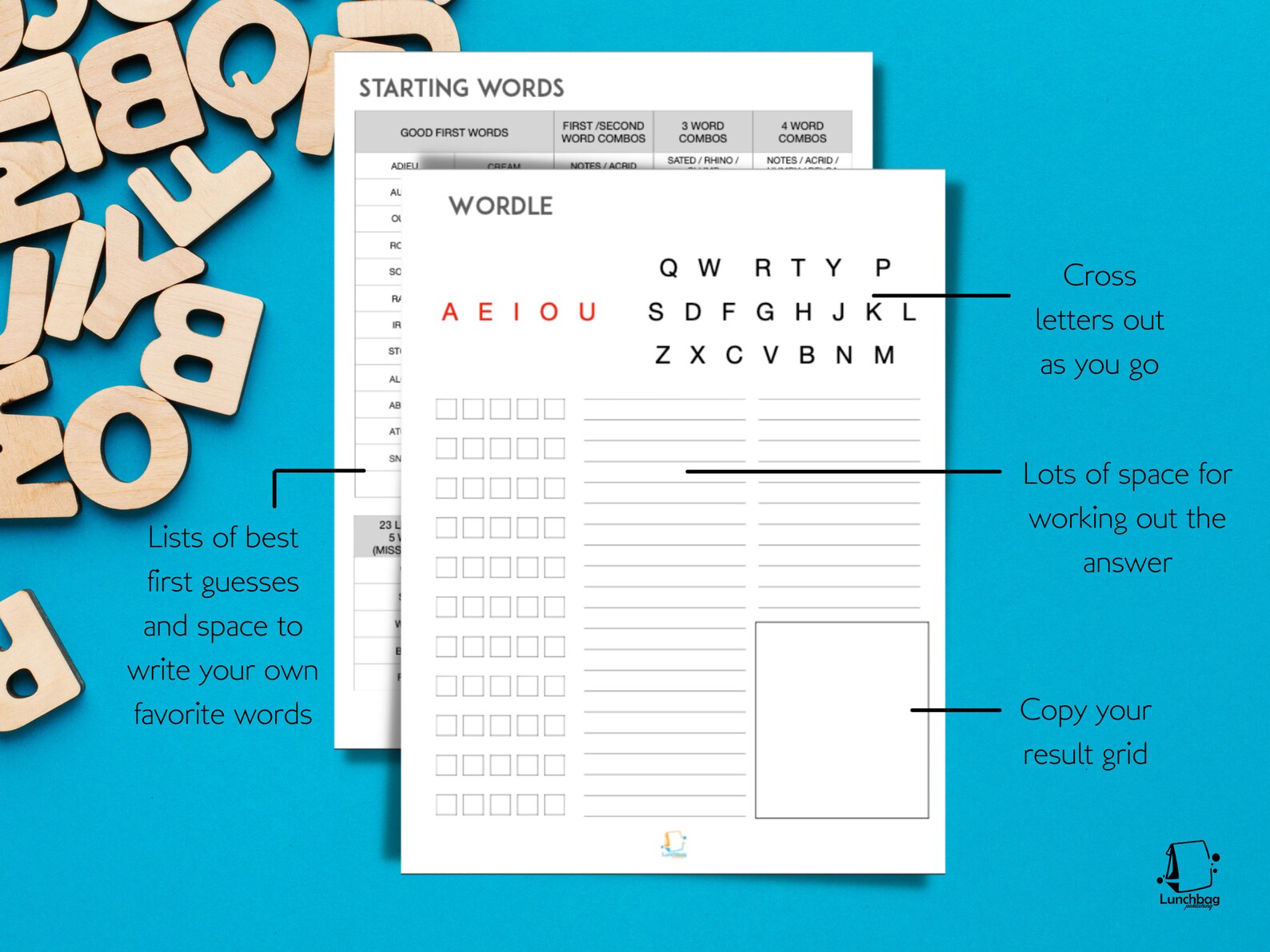 WORDLE Worksheet - PDF / Printable - Etsy