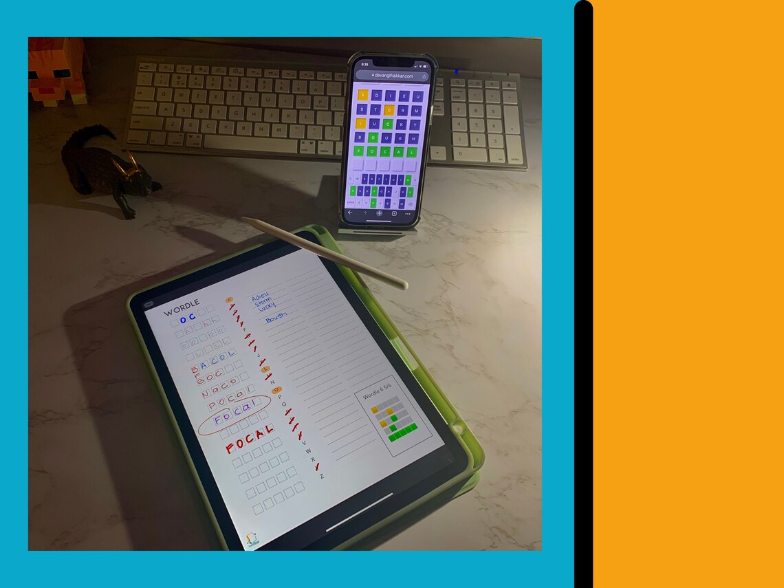 WORDLE Worksheet - PDF / Printable - Etsy