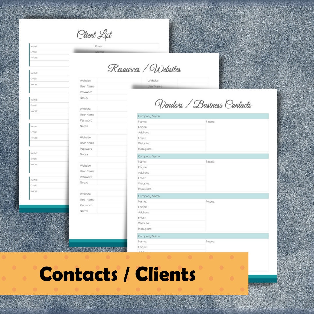 Bakery Management Forms Printable Pdfs | Etsy