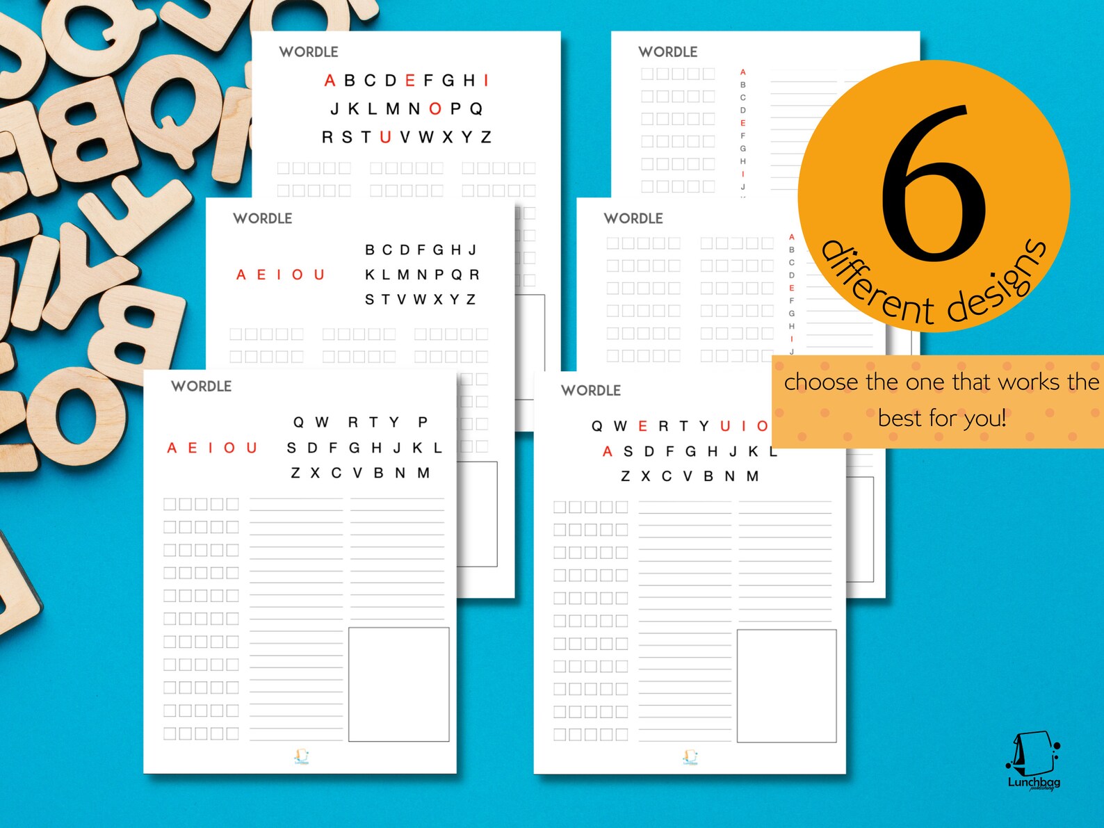 WORDLE Worksheet - PDF / Printable - Etsy