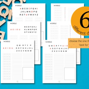 WORDLE Worksheet PDF / Printable - Etsy Israel