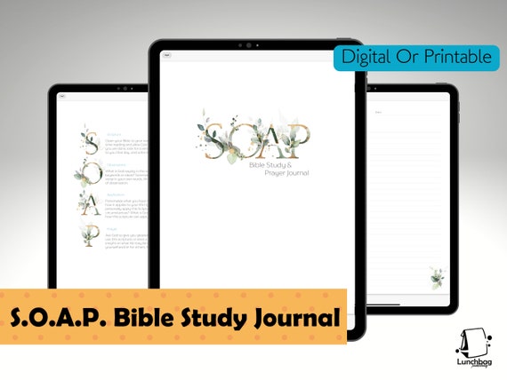 SOAP Bible Study & Prayer Journal: Digital Journal or - Etsy