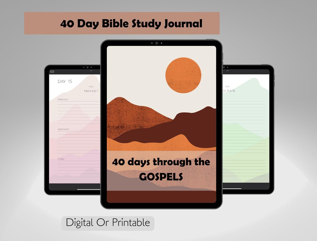 40 Days Through the Gospels -bible Study Journal / With Links to Read ...