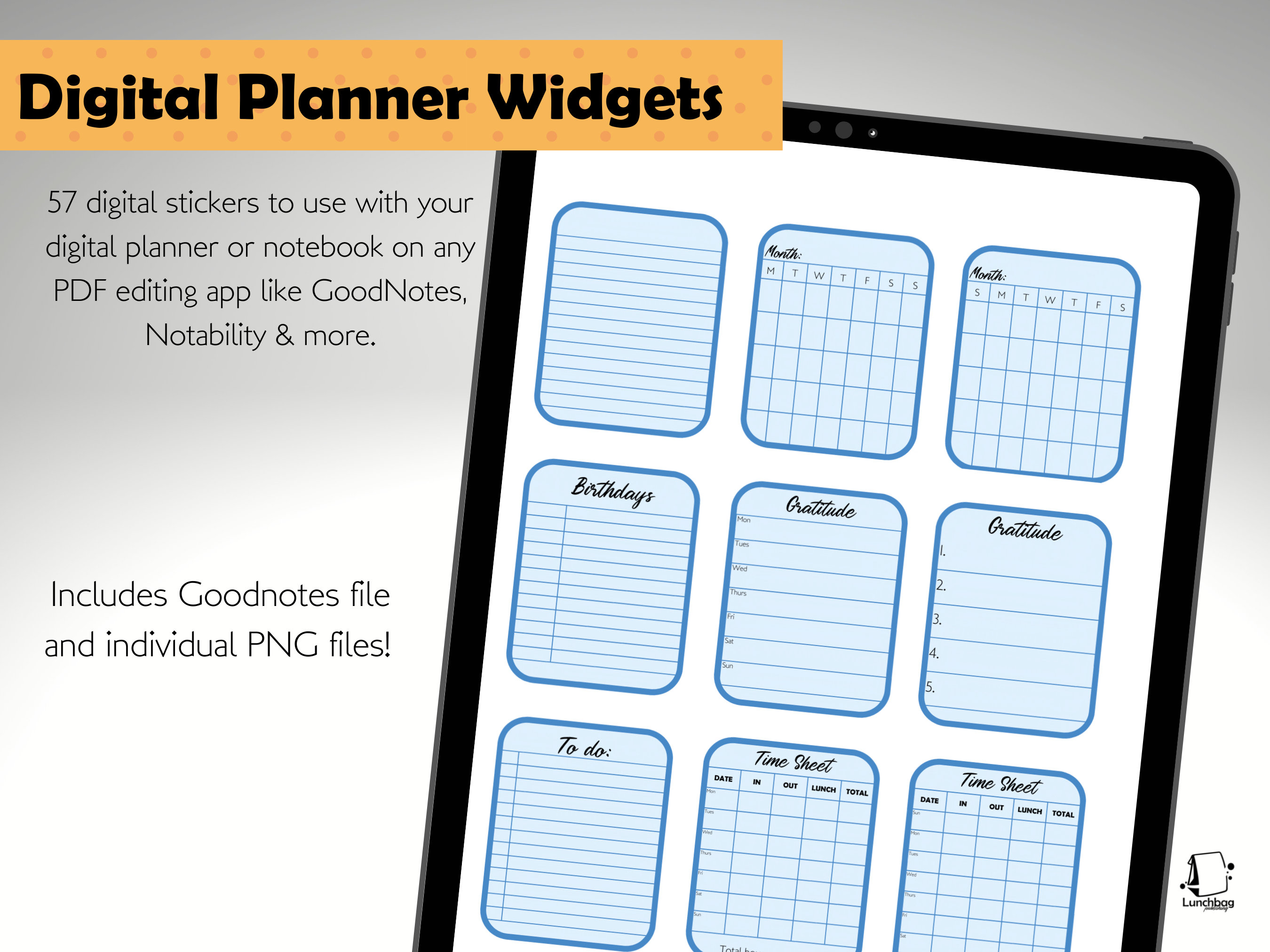 Digital Planner Widgets / Stickers / for Customizing Digital Planners ...