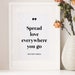 Typography Poster "spread Love Everywhere You Go" Mother Teresa ...