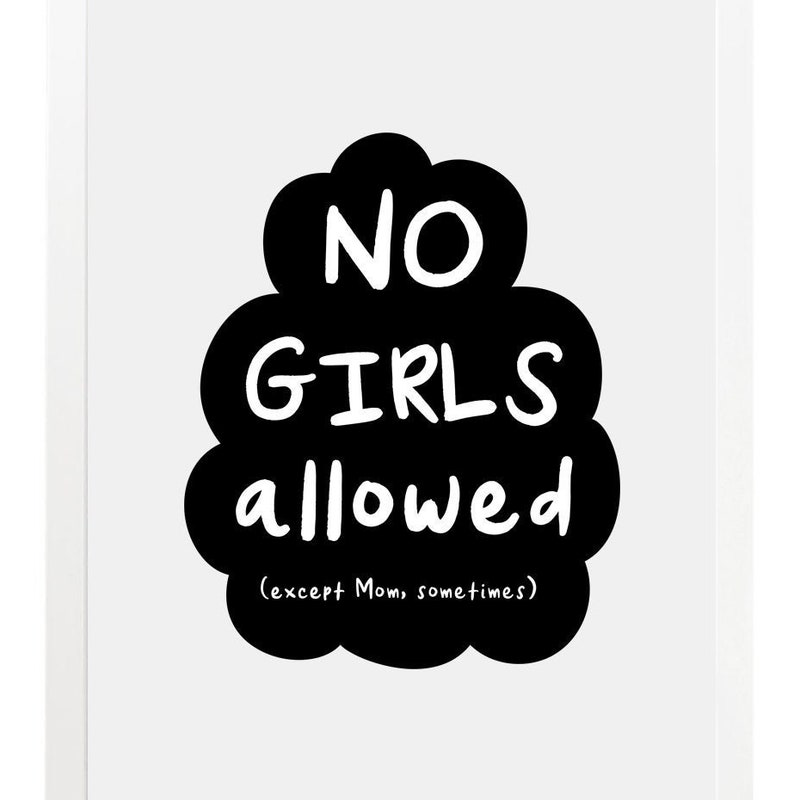 No Girls Allowed Signs - Etsy