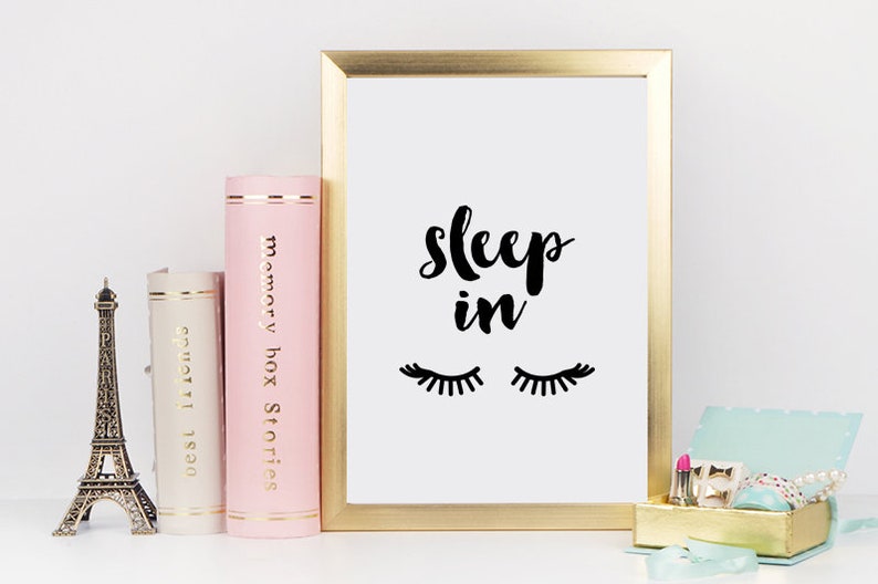 Typography sleep In Instant Digital Download Print | Etsy