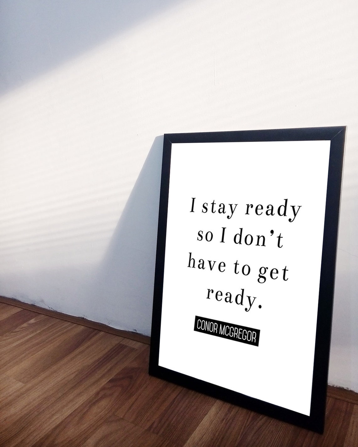 I Stay Ready So I Don't Have To Get Ready Conor McGregor | Etsy
