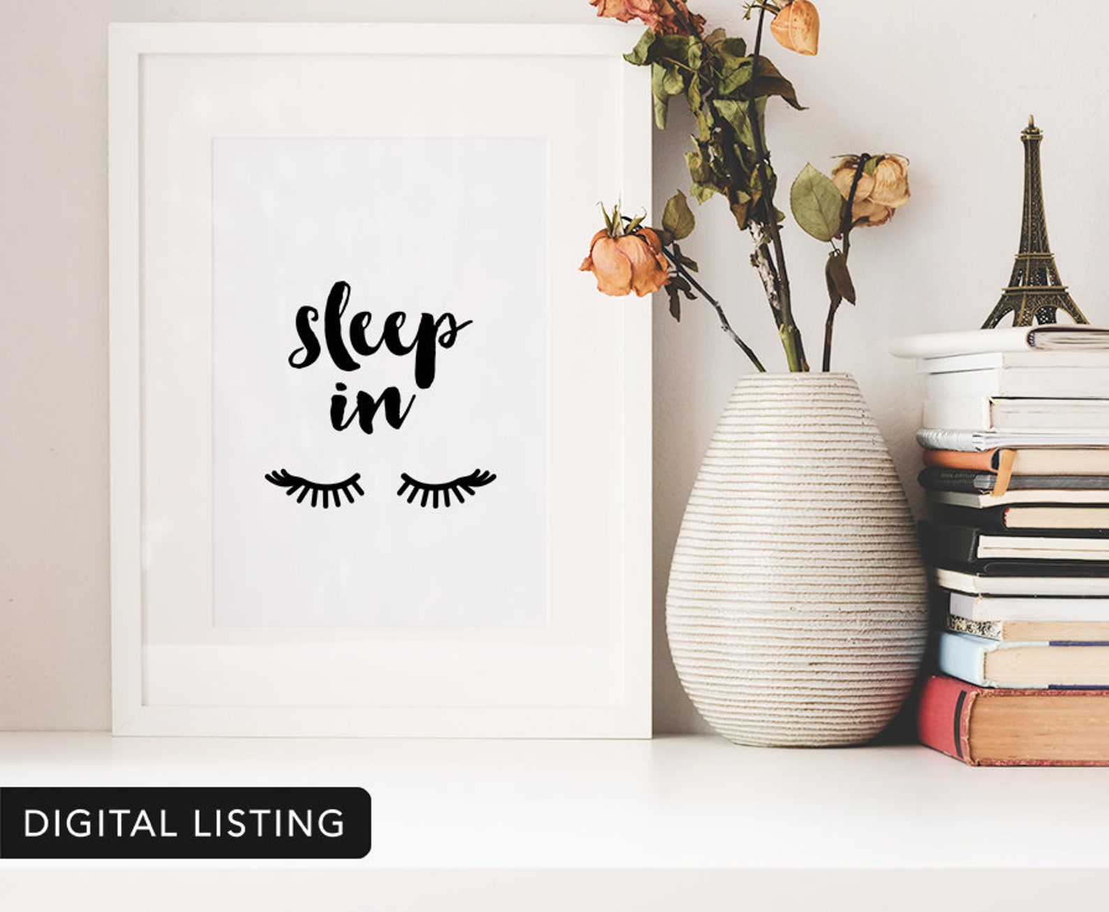 Typography sleep In Instant Digital Download Print | Etsy