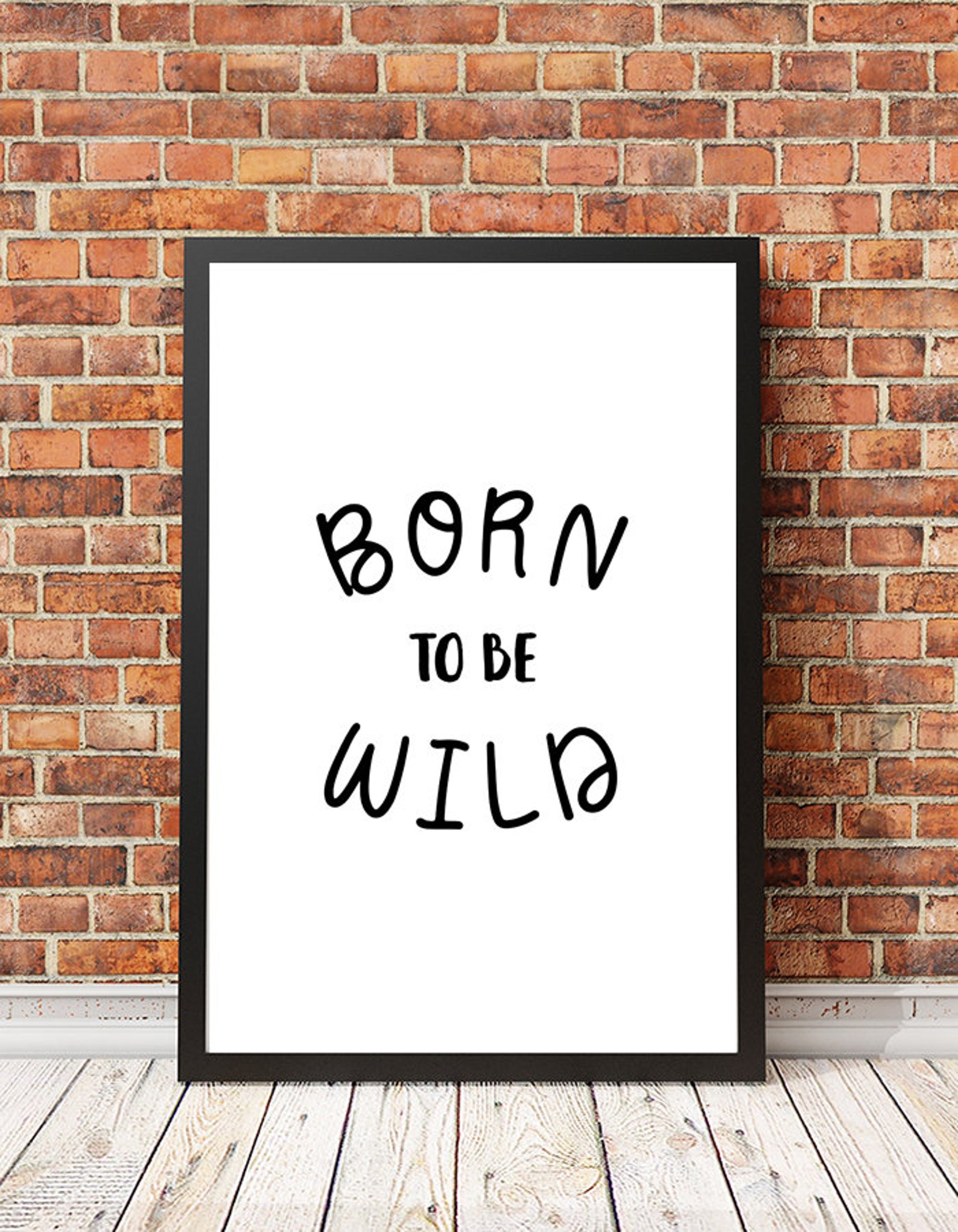 Born to Be Wild Quote | Fun Children's Kid's Girls Room Nursery Print ...