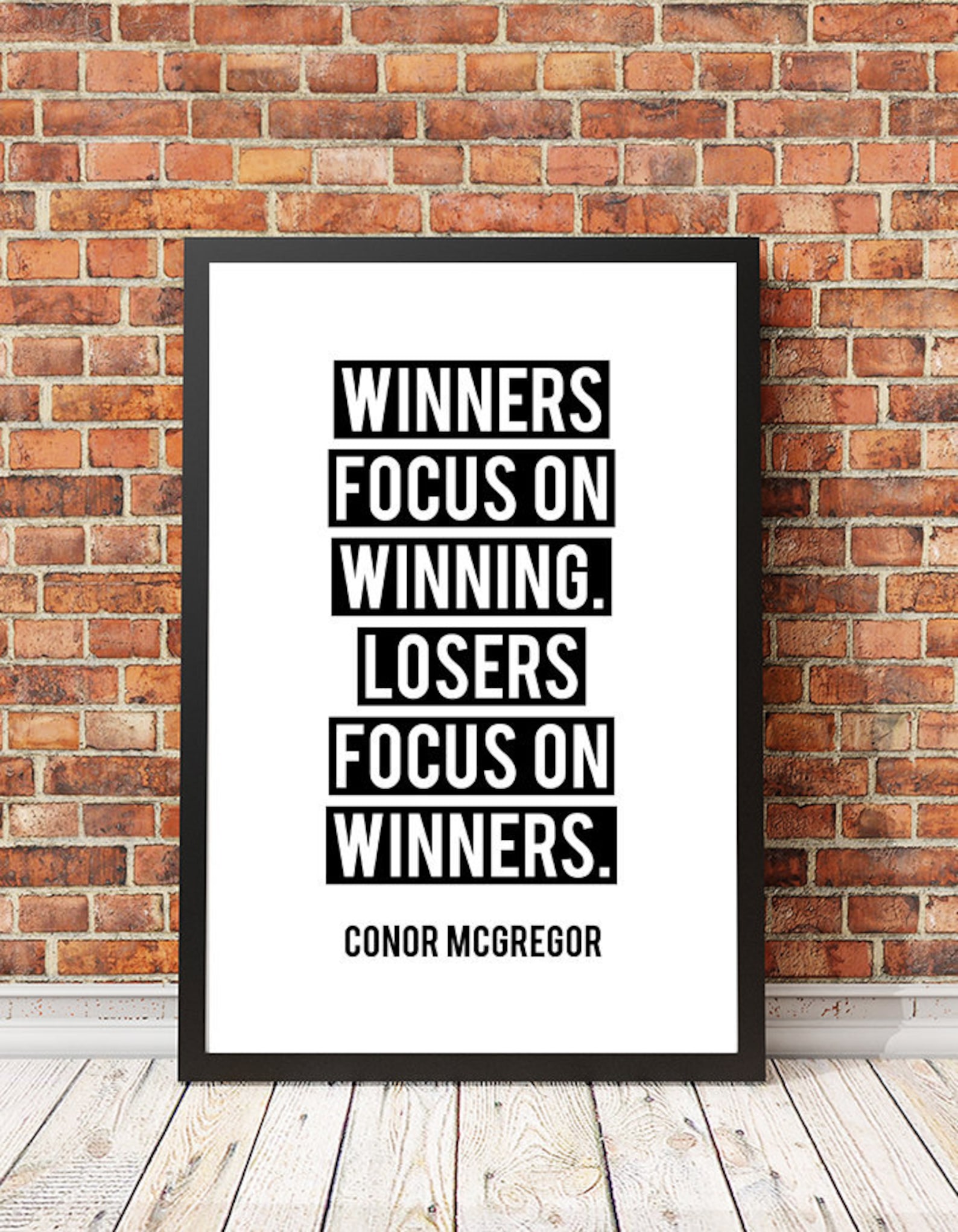 Winners Focus On Winning. Losers Focus On Winners Conor | Etsy
