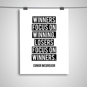 Winners Focus on Winning. Losers Focus on Winners | Conor Mcgregor UFC ...