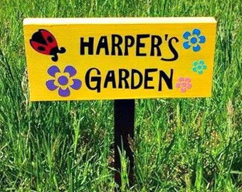 Personalized Garden Sign - Etsy