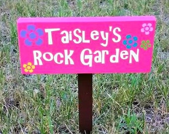 Kids garden sign | Etsy