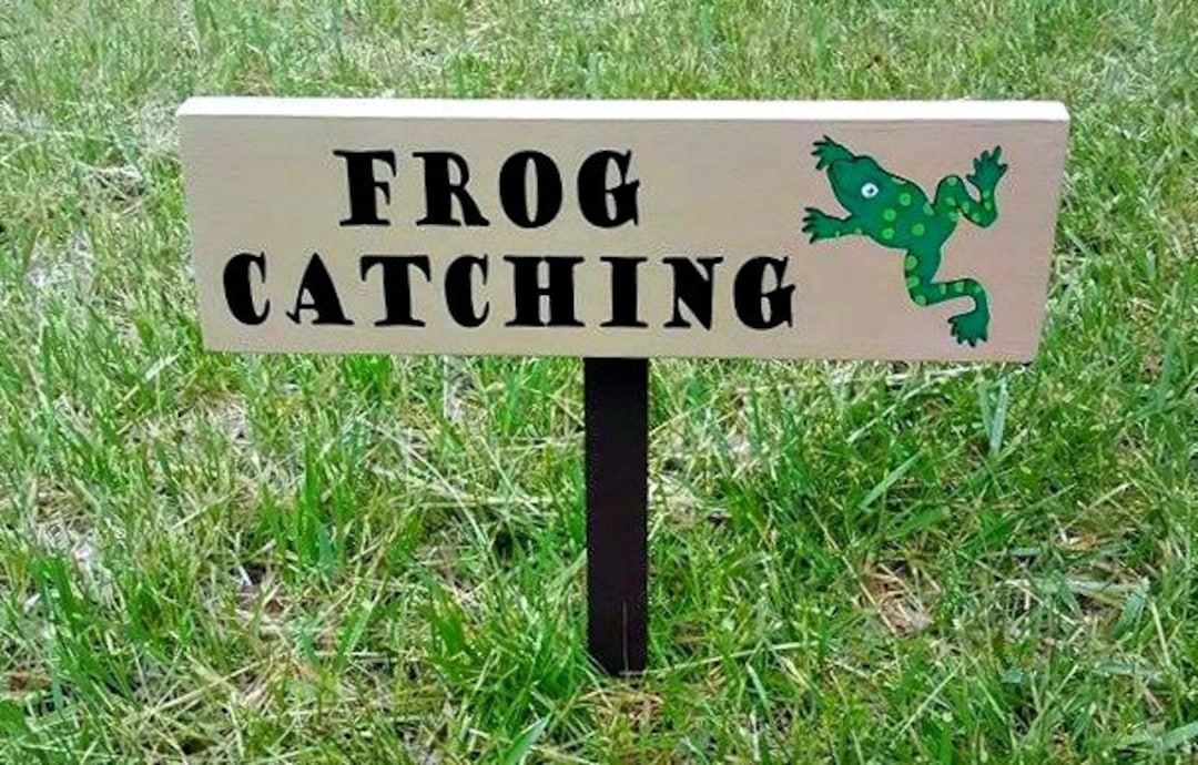 Fish Pond Signs Frog Signs Fish Pond Decor Frog Decor Frog - Etsy