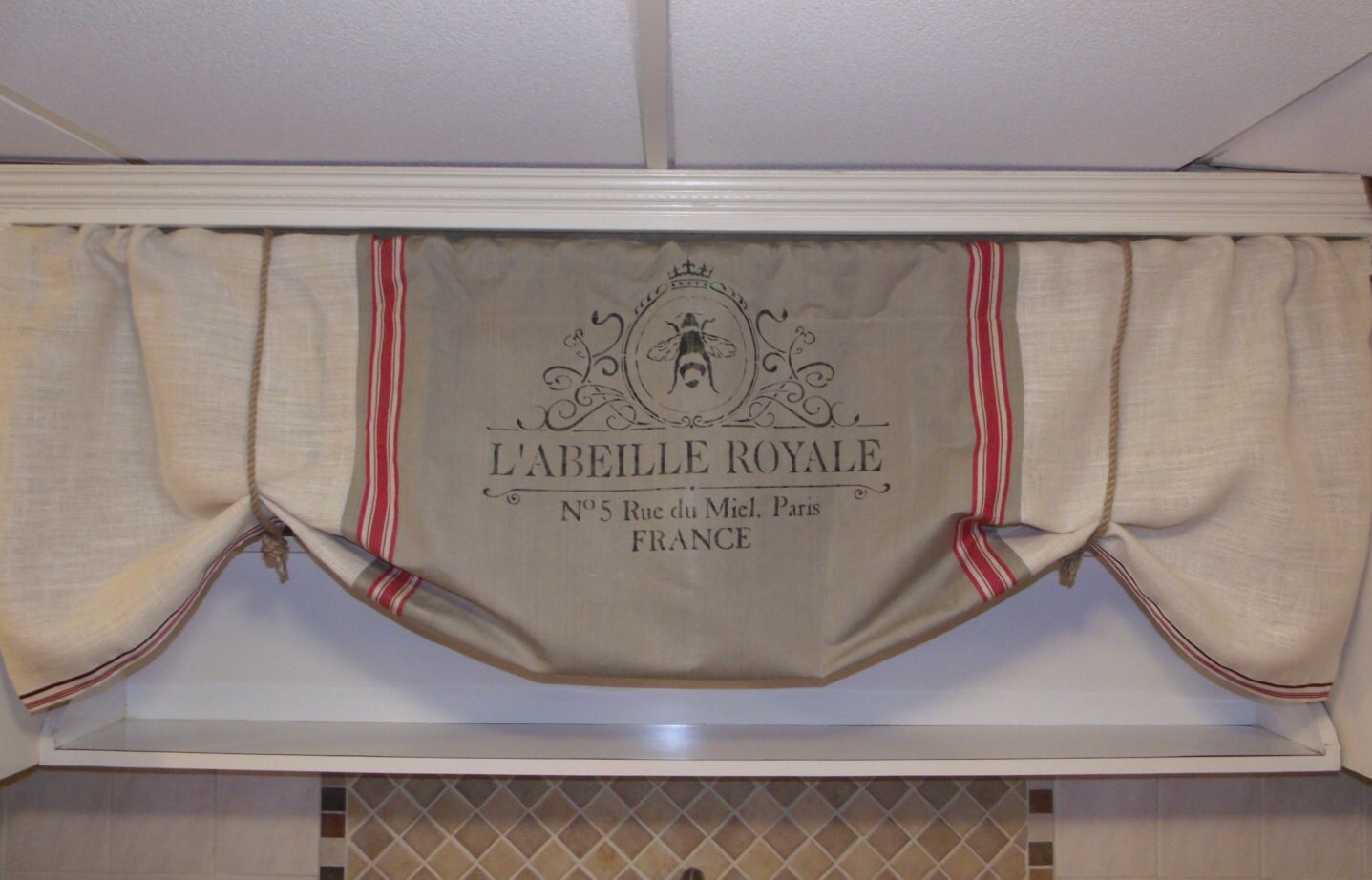 Custom Made Changeable French Country Awning Style Valance / | Etsy