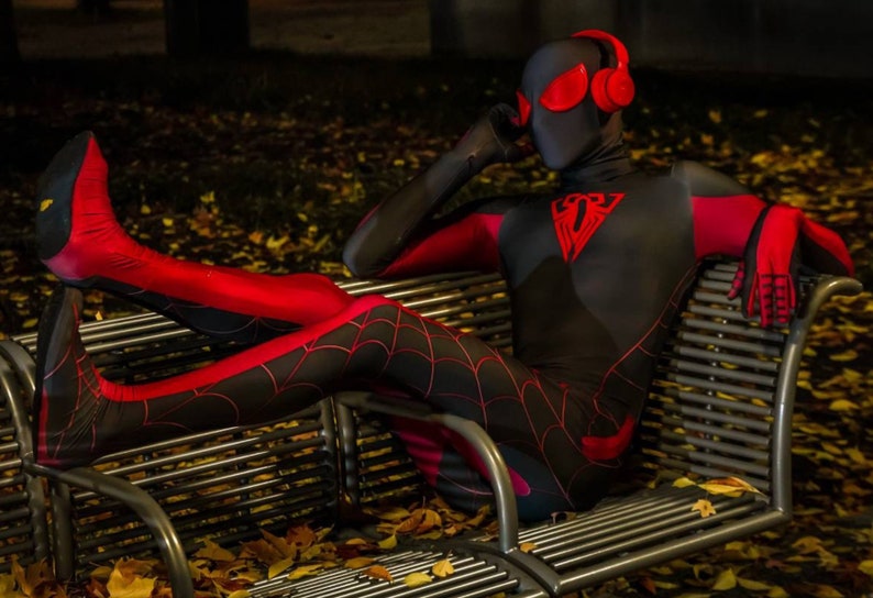 The Marvel Miles Morales 10th Anniversary Cosplay Costume - Etsy