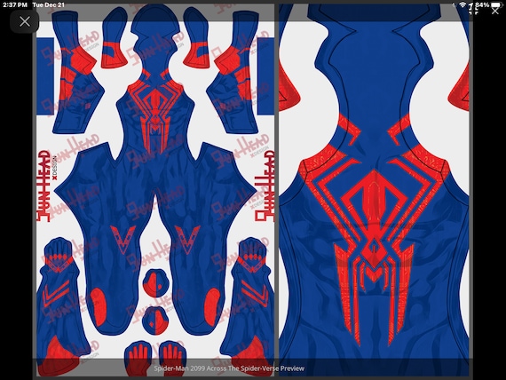 Spider-man 2099 Across the Spider Verse Pattern 3D Printing - Etsy