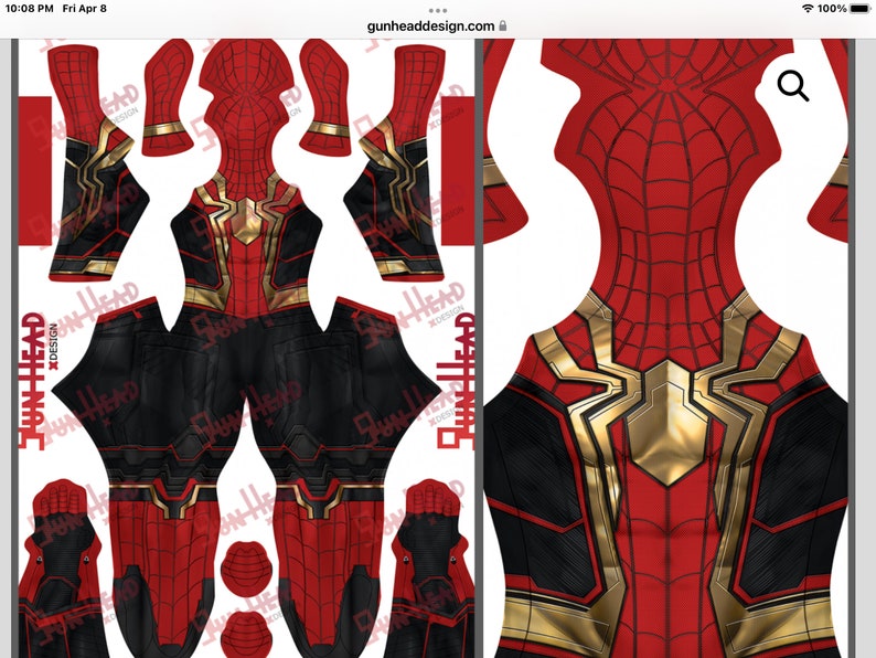 Spider-man No Way Home Integrated Suit Pattern Cosplay Costume - Etsy
