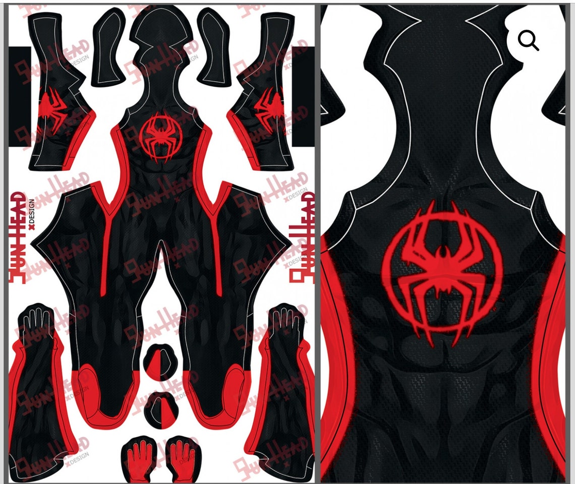 The Marvel Miles Morales Across the Spider- Verse Pattern 3D Printing ...