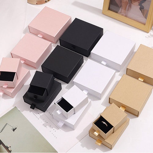 50pcs Custom Jewelry Box With Logo Personalized Necklace - Etsy