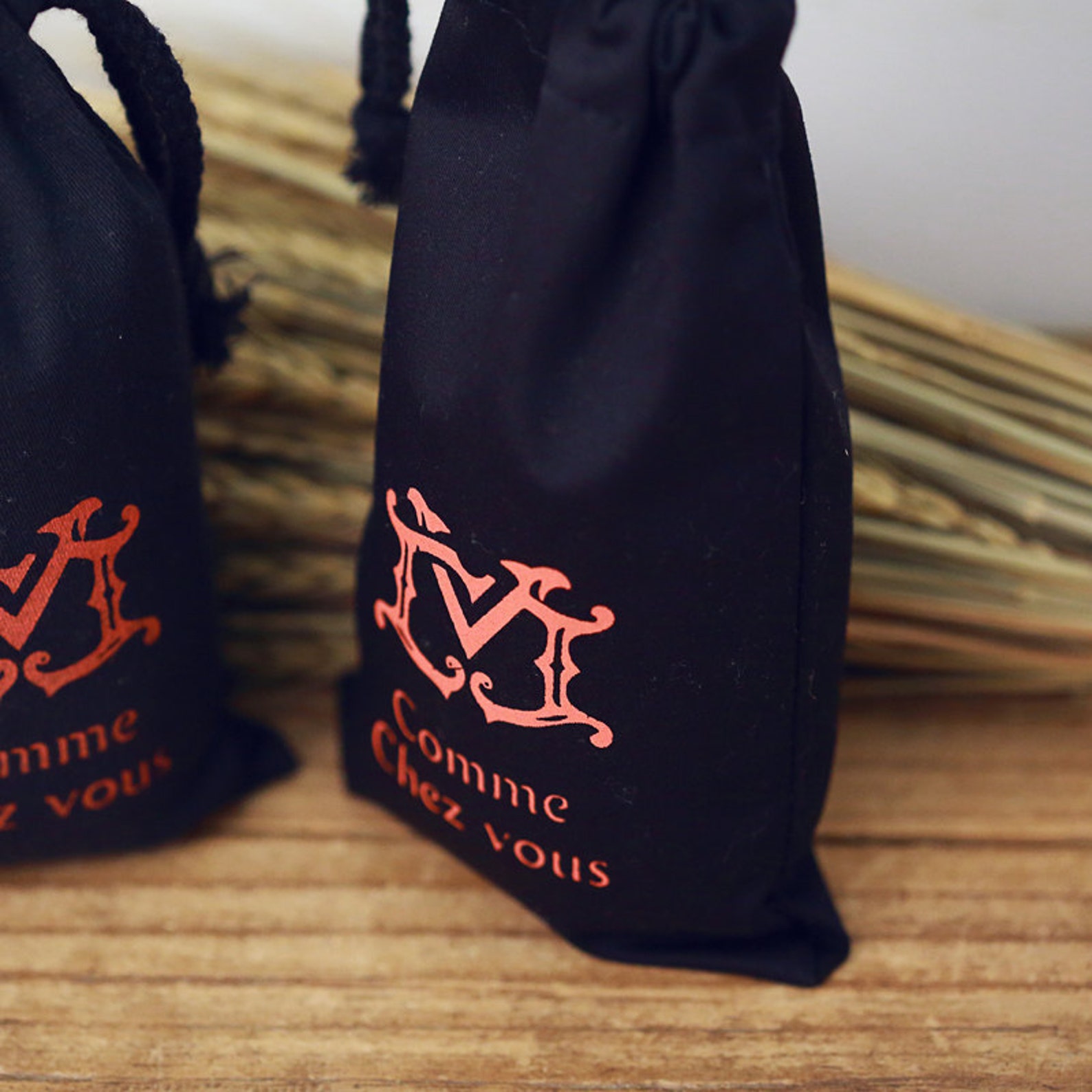 Custom Black Cotton Pouch Muslin Drawstring Blank Bag - Etsy