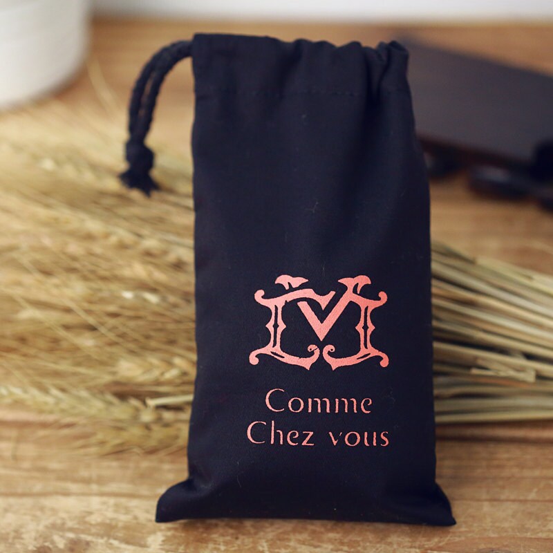 Custom Black Cotton Pouch Muslin Drawstring Blank Bag | Etsy