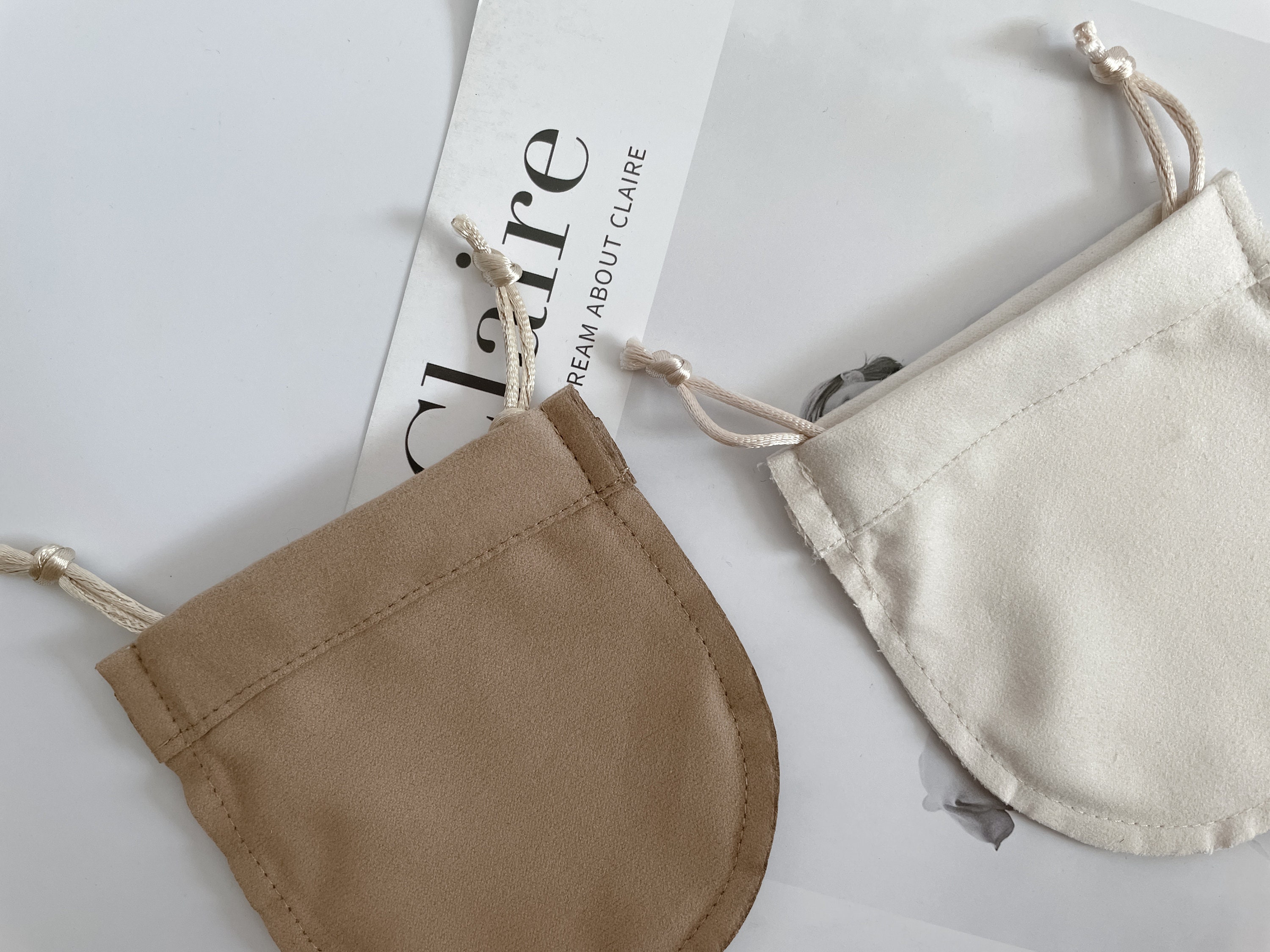 Custom Velvet Jewelry Pouch: Logo Drawstring Bag, Ring & Earring ...