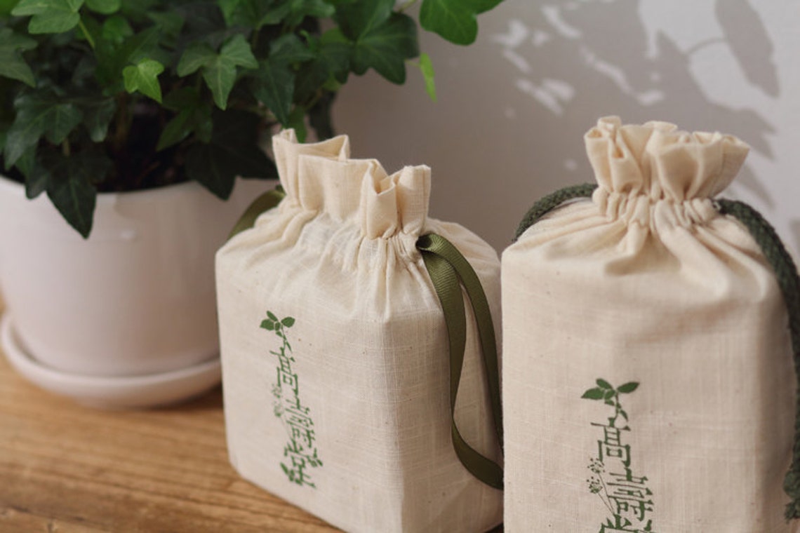 Personalized Cotton Linen Drawstring Bag: Logo Printing, Reusable ...