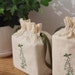 Personalized Cotton Linen Drawstring Bag: Logo Printing, Reusable ...