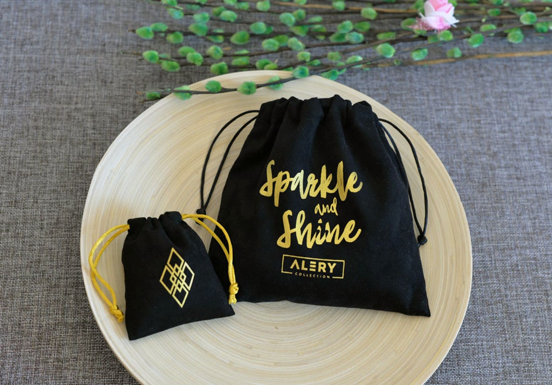 Custom Flannel Velvet Drawstring Bags With LOGO Custom Product ...